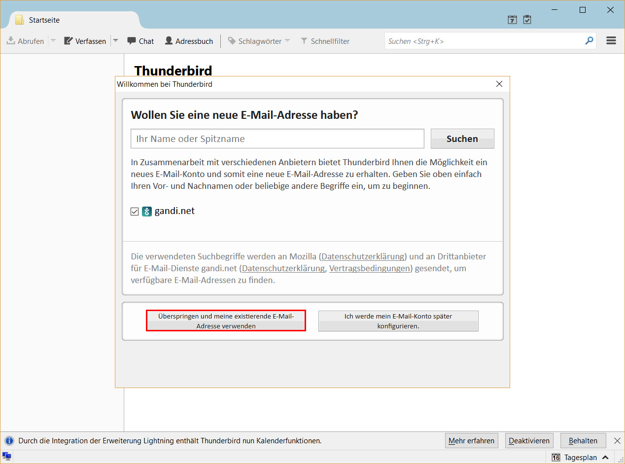 E-Mail-Konto einrichten: Thunderbird – Profihost Help-Center